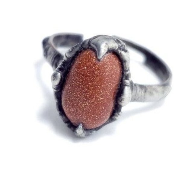 Hand Crafted | Jewelry | Sandstone Crystal Ring | Poshmark